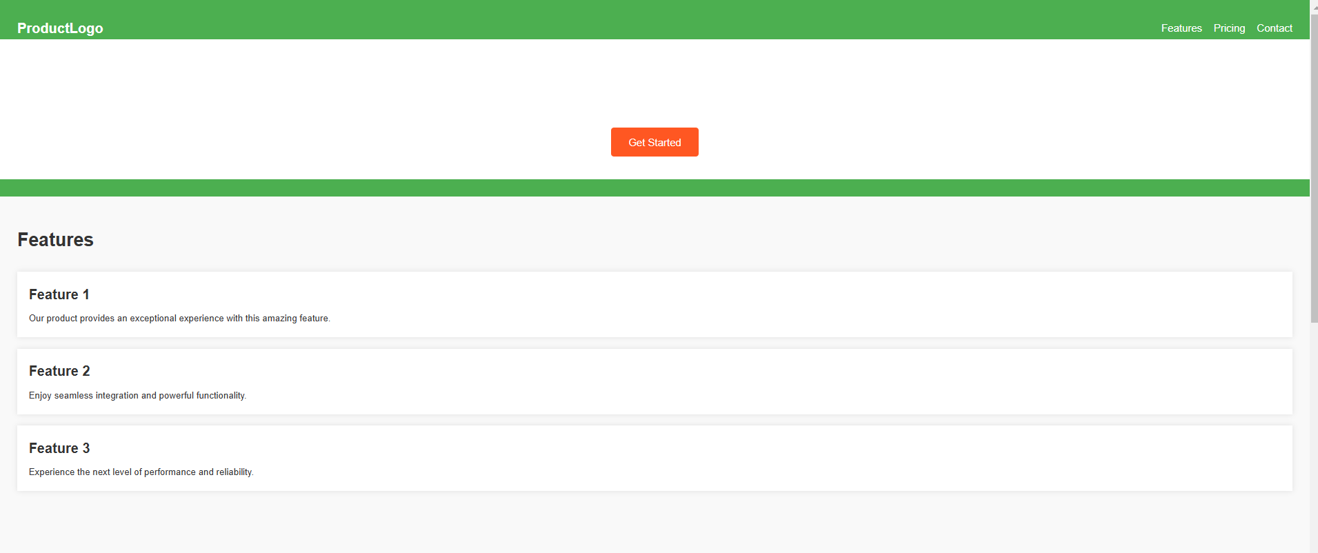 Product Landing Page | Debashis's Portfolio